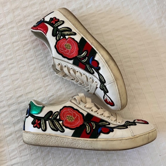 Gucci | Shoes | Gucci Flower Sneakers | Poshmark